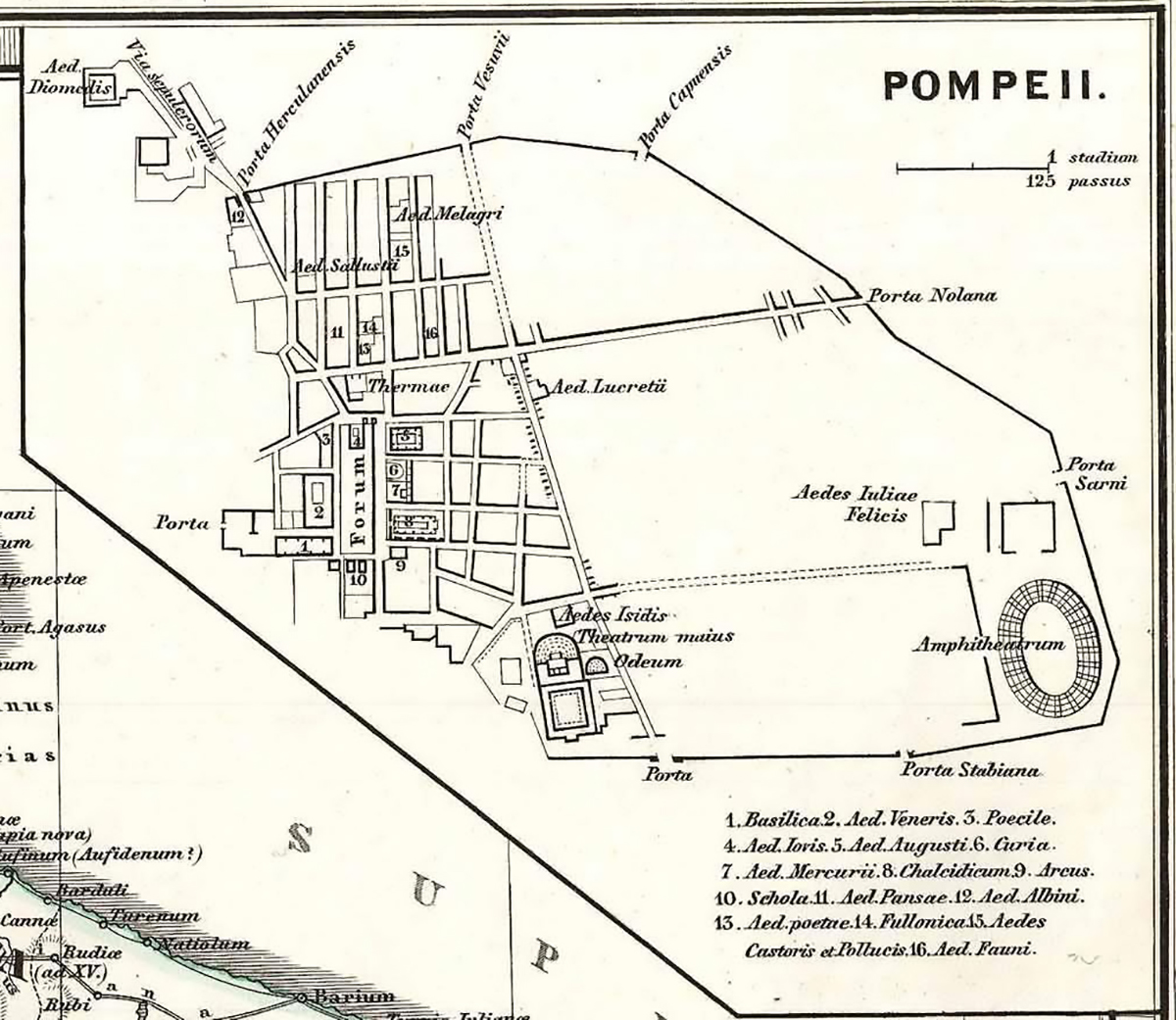 maps pompeii